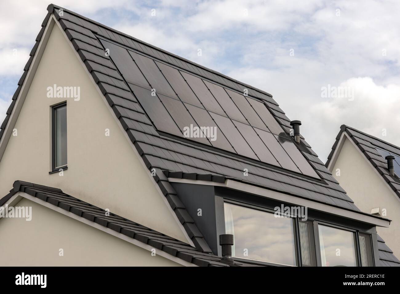 Pointed green roof hi-res stock photography and images - Alamy