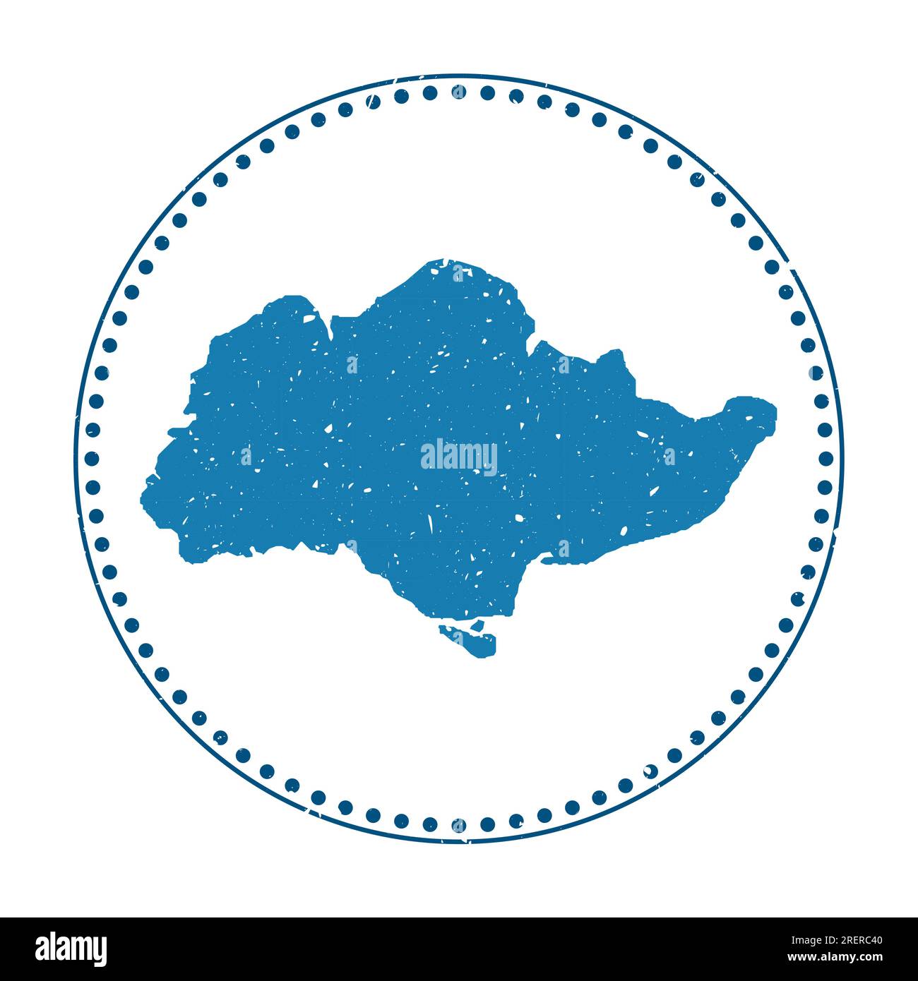 Sentosa sticker. Travel rubber stamp with map of island, vector ...