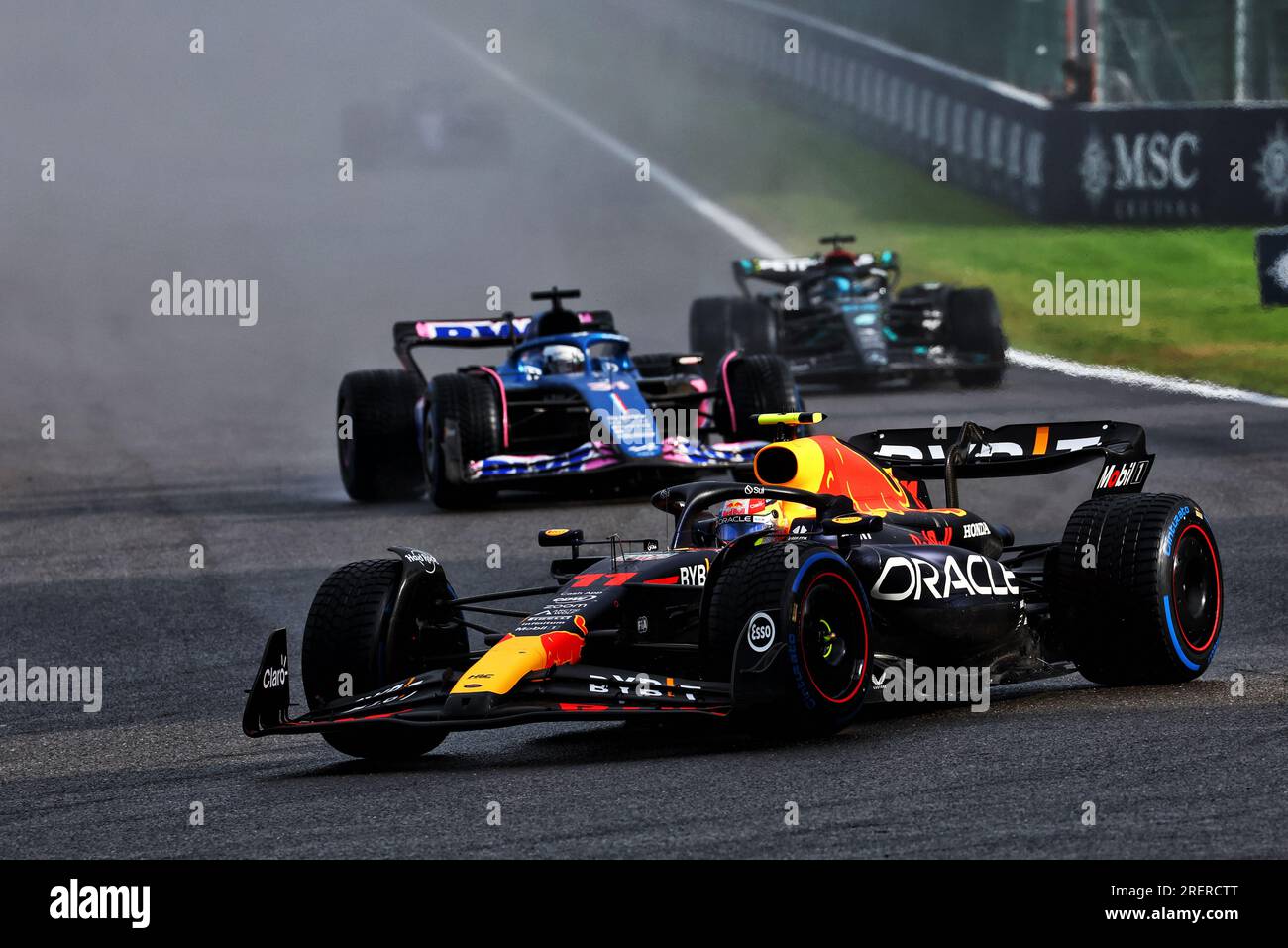 Spa Francorchamps, Belgium. 29th July, 2023. Sergio Perez (MEX) Red ...