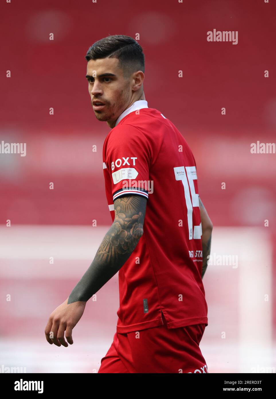 Martin Payero of Middlesbrough in action during the Pre-season friendly ...