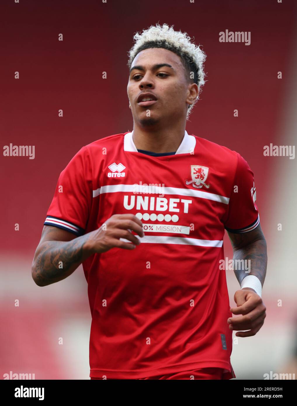 Morgan Rogers of Middlesbrough in action during the Pre-season friendly ...