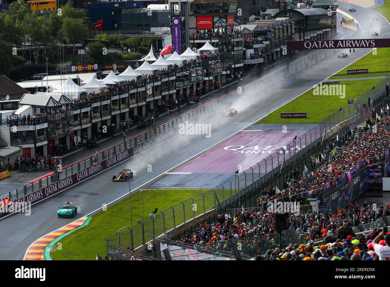 Start of the Race from Eau Rouge Grand Stand during Sprint Race on ...