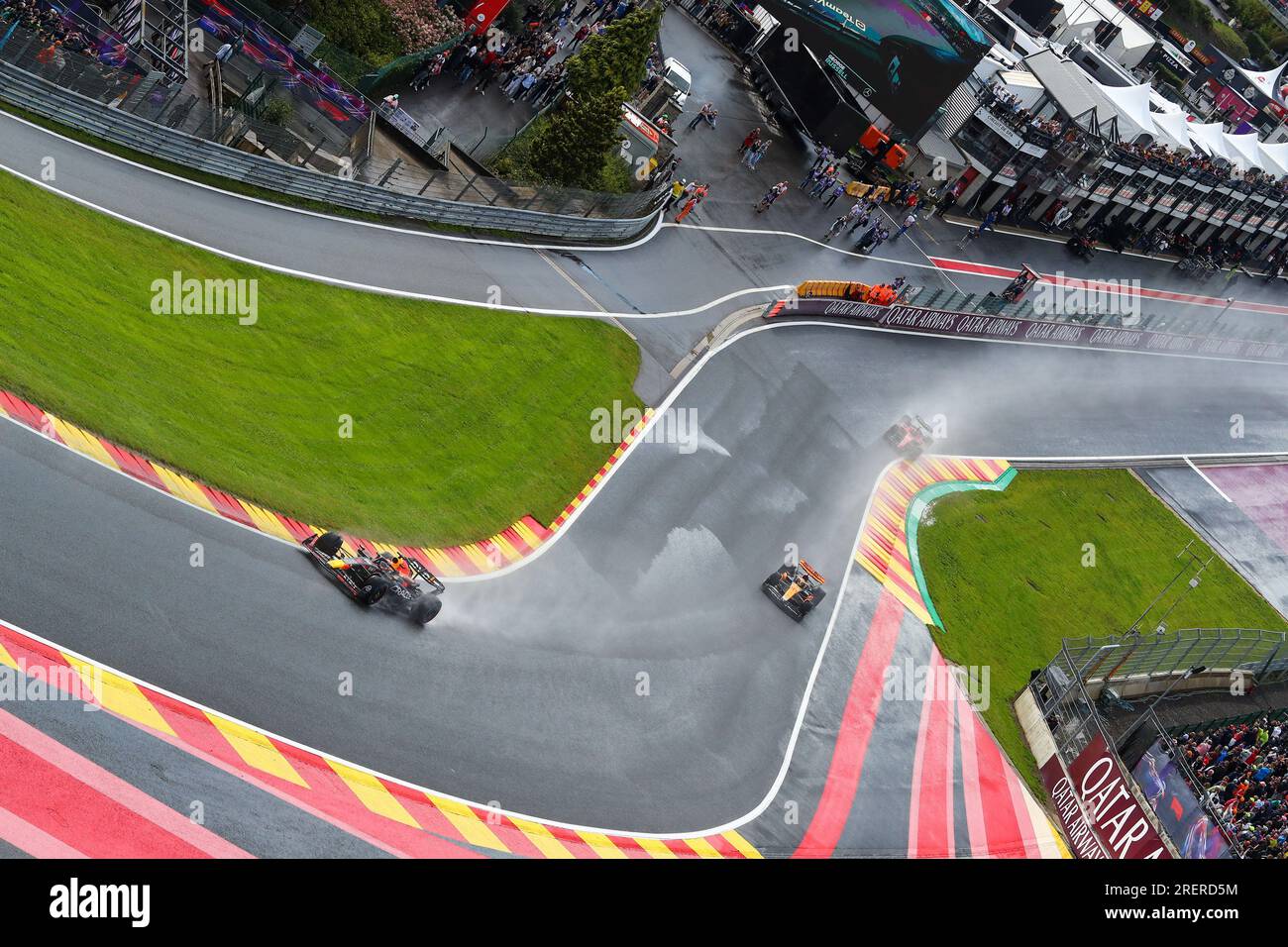 Start of the Race from Eau Rouge Grand Stand during Sprint Race on ...