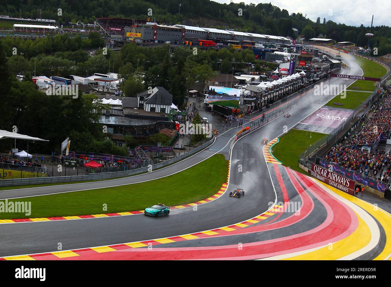 Start of the Race from Eau Rouge Grand Stand during Sprint Race on ...