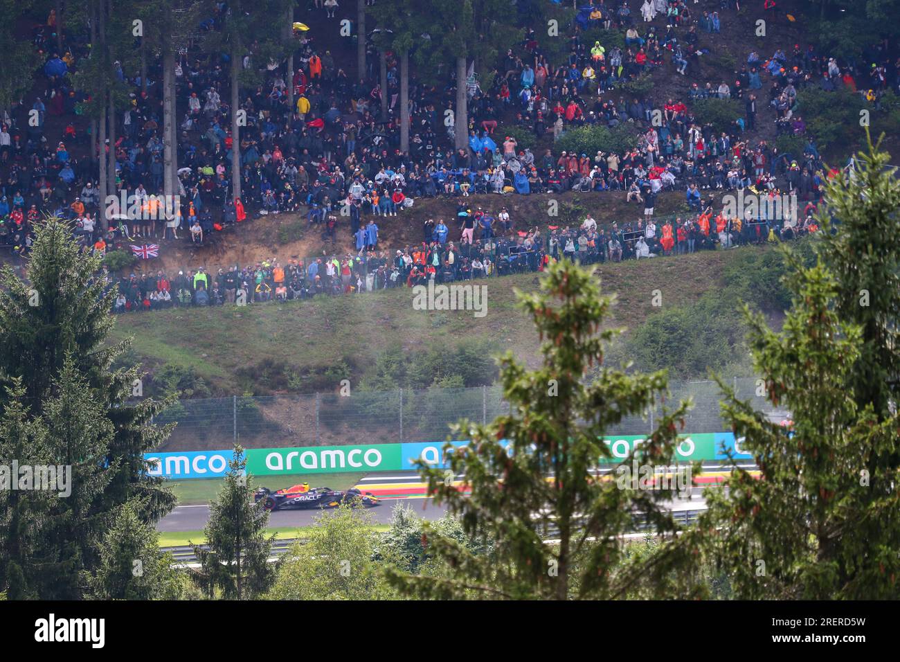 Atmosphere waiting the start of Sprint Race under the rain during ...