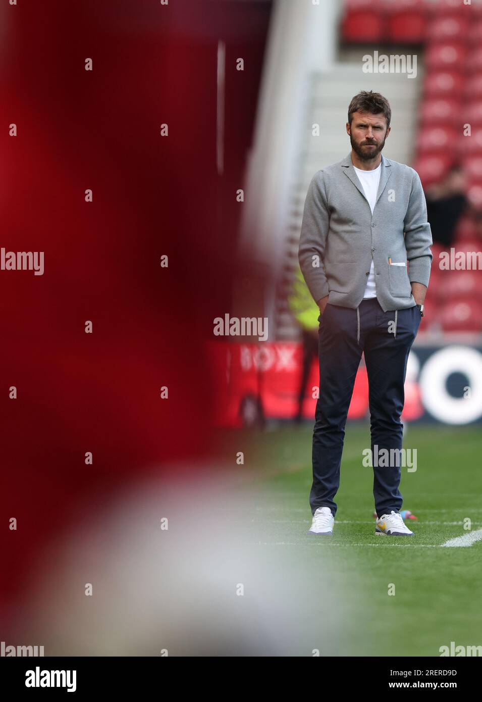 Middlesbrough, UK. 29th July, 2023. Michael Carrick manager of ...