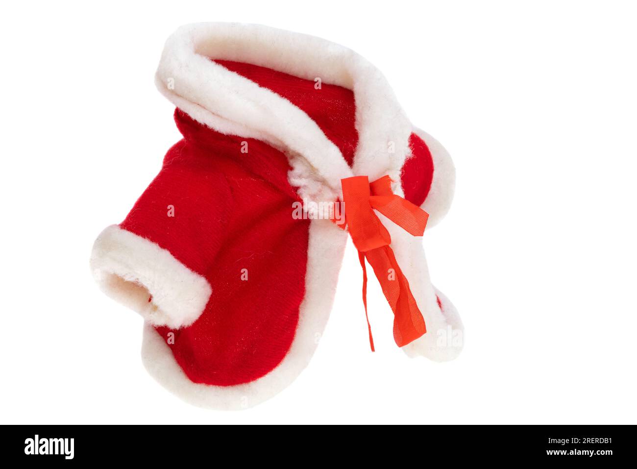 Fur coat of santa claus isolated on white background Stock Photo - Alamy