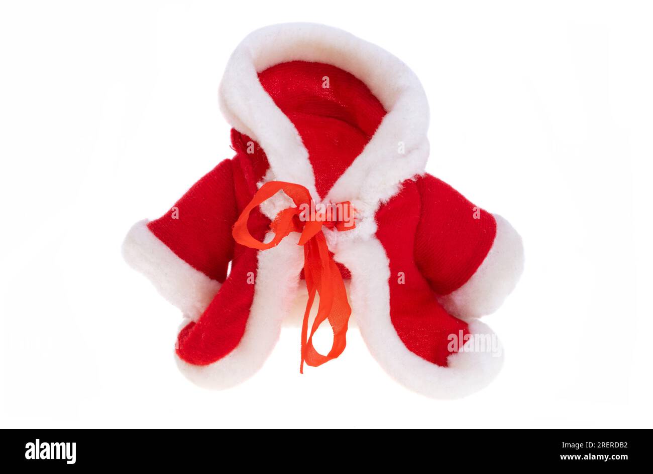Fur coat of santa claus isolated on white background Stock Photo - Alamy