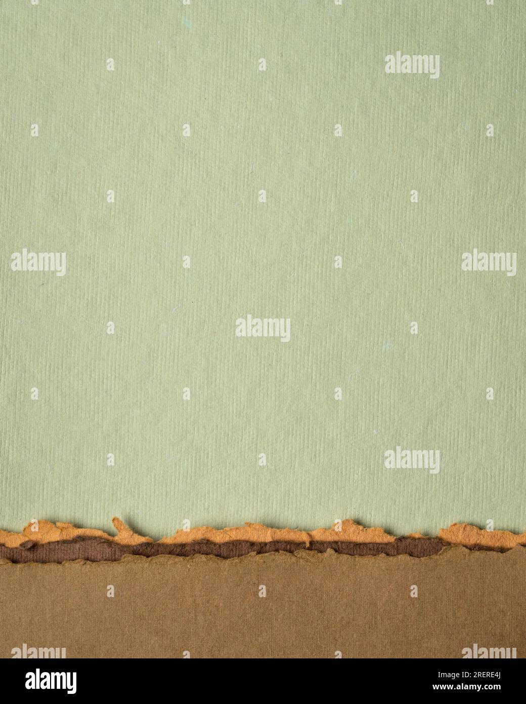 abstract paper landscape in green and earth pastel tones - collection ...