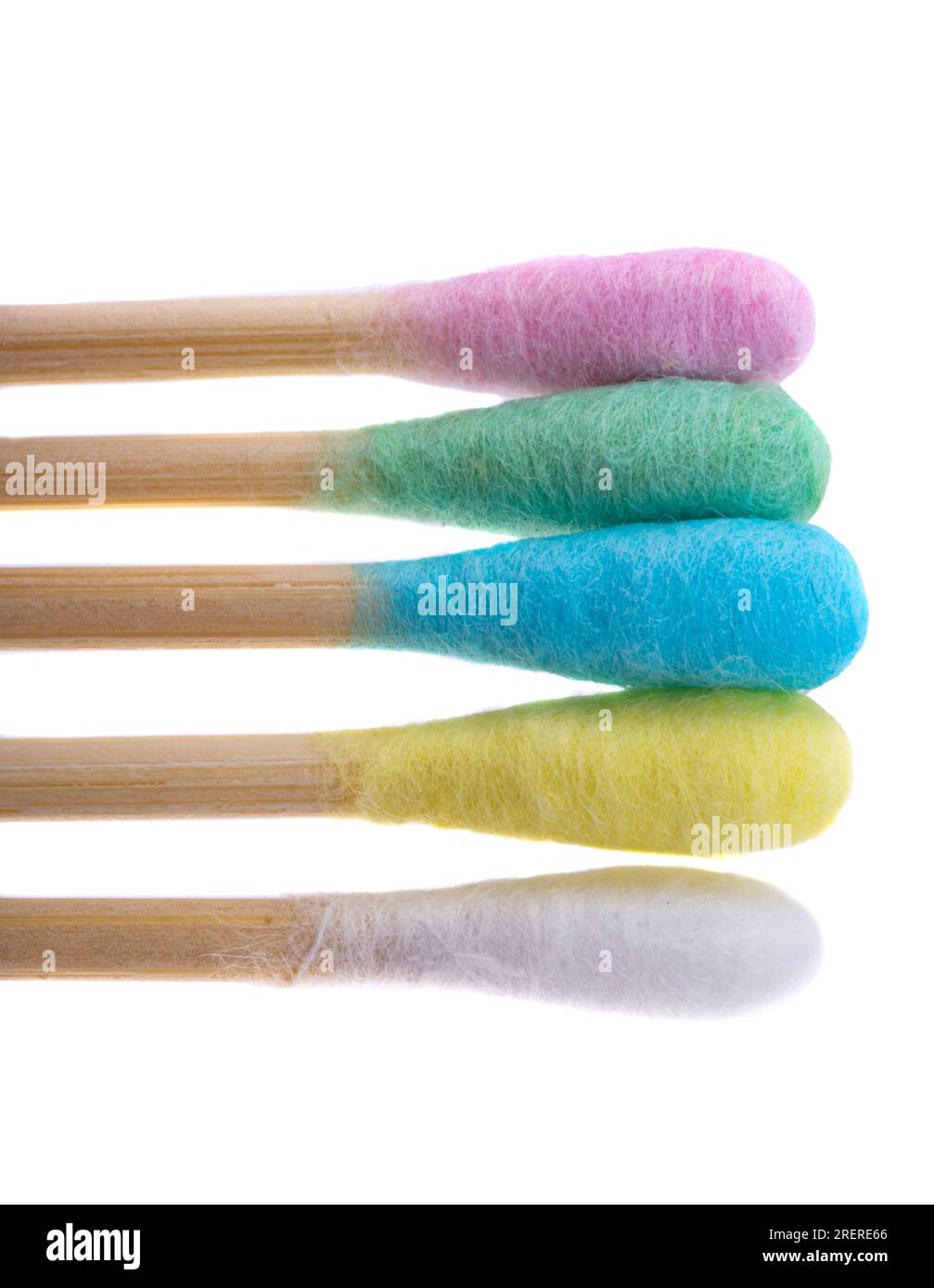 cotton buds isolated on white background Stock Photo - Alamy