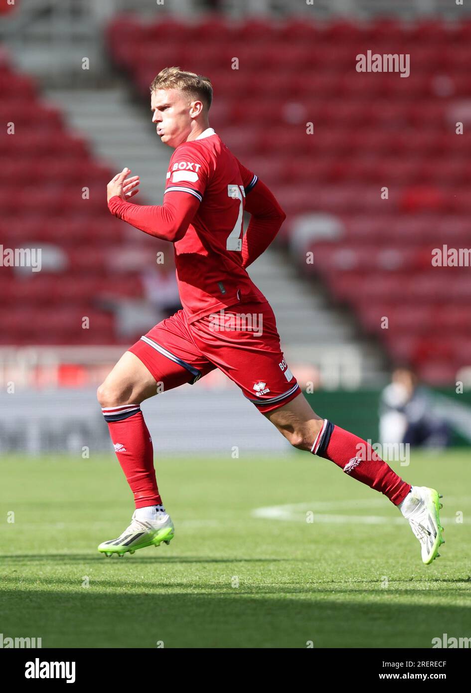 Marcus Forss of Middlesbrough in action during the Pre-season friendly ...