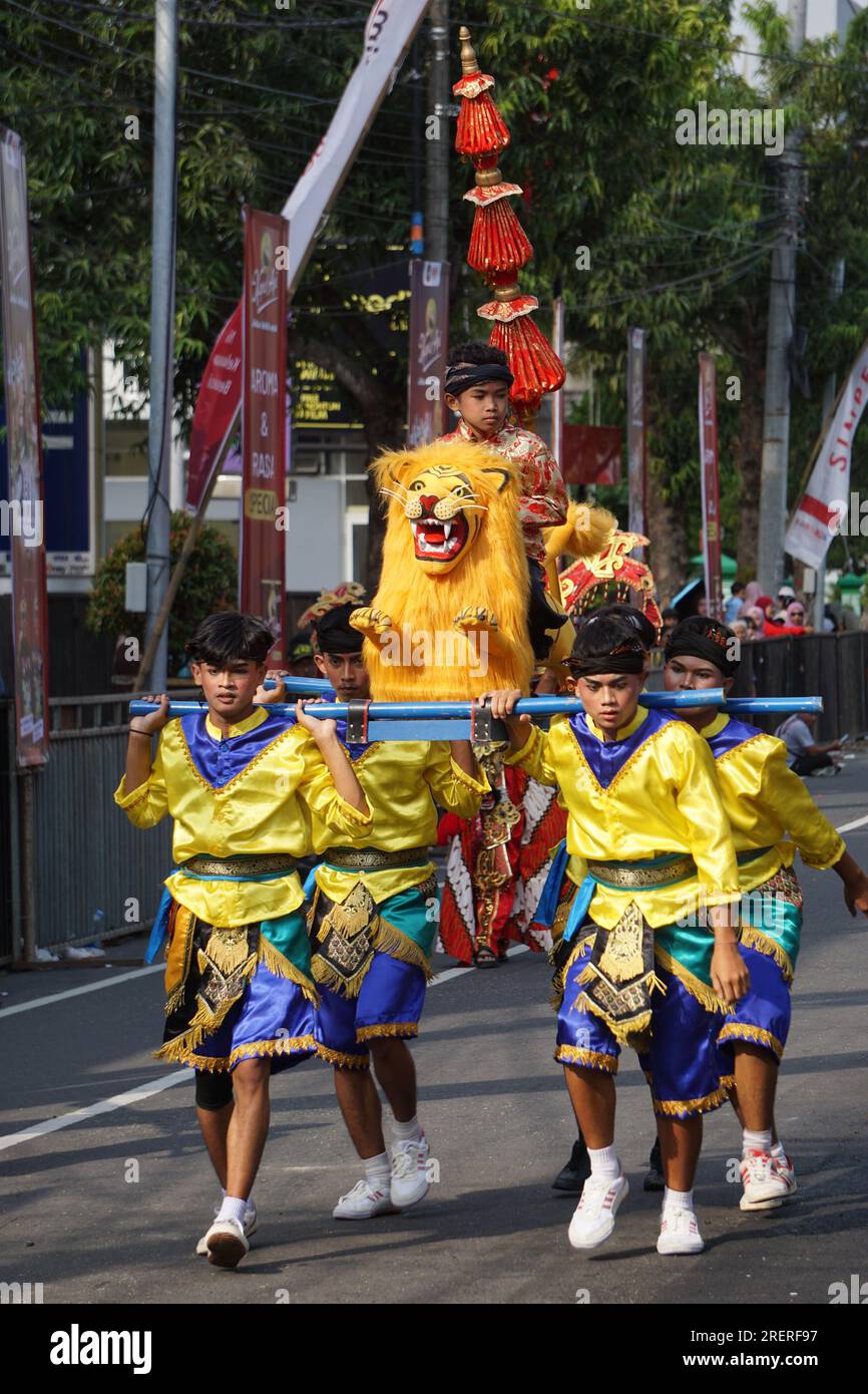 Sisingaan dance from west java. This dance is a symbol of the struggle ...