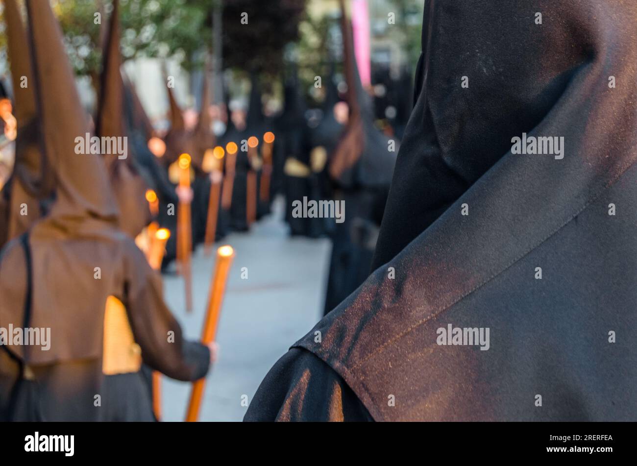 Traditional Holy Week procession in Madrid, Spain Stock Photo - Alamy