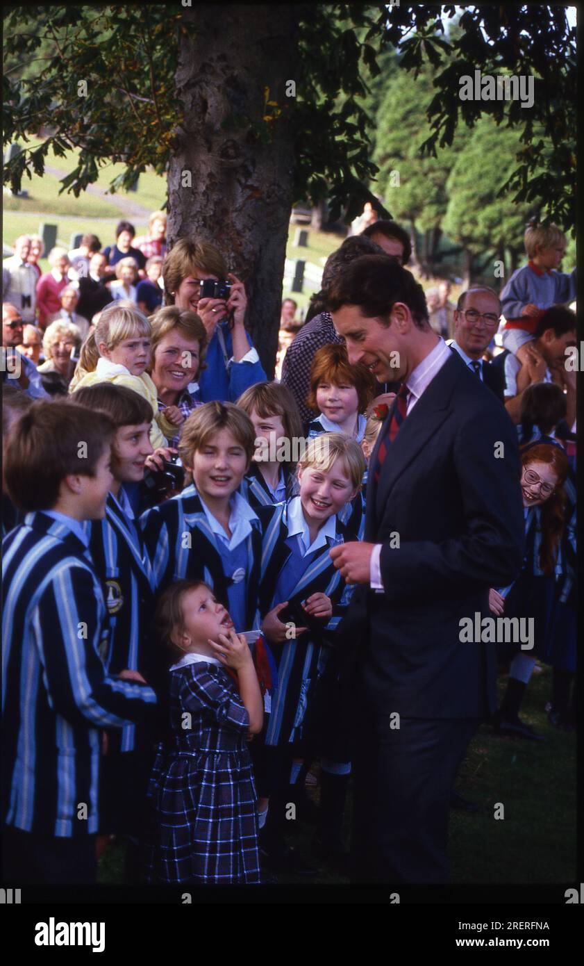 Prince Charles -now King Charles 3 -talking to school children from ...