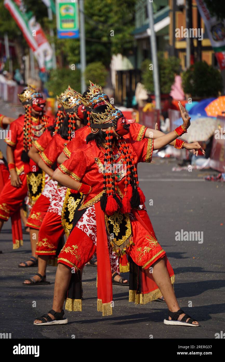 Topeng dance or beksan topeng dance from West Java. topeng dance is a ...