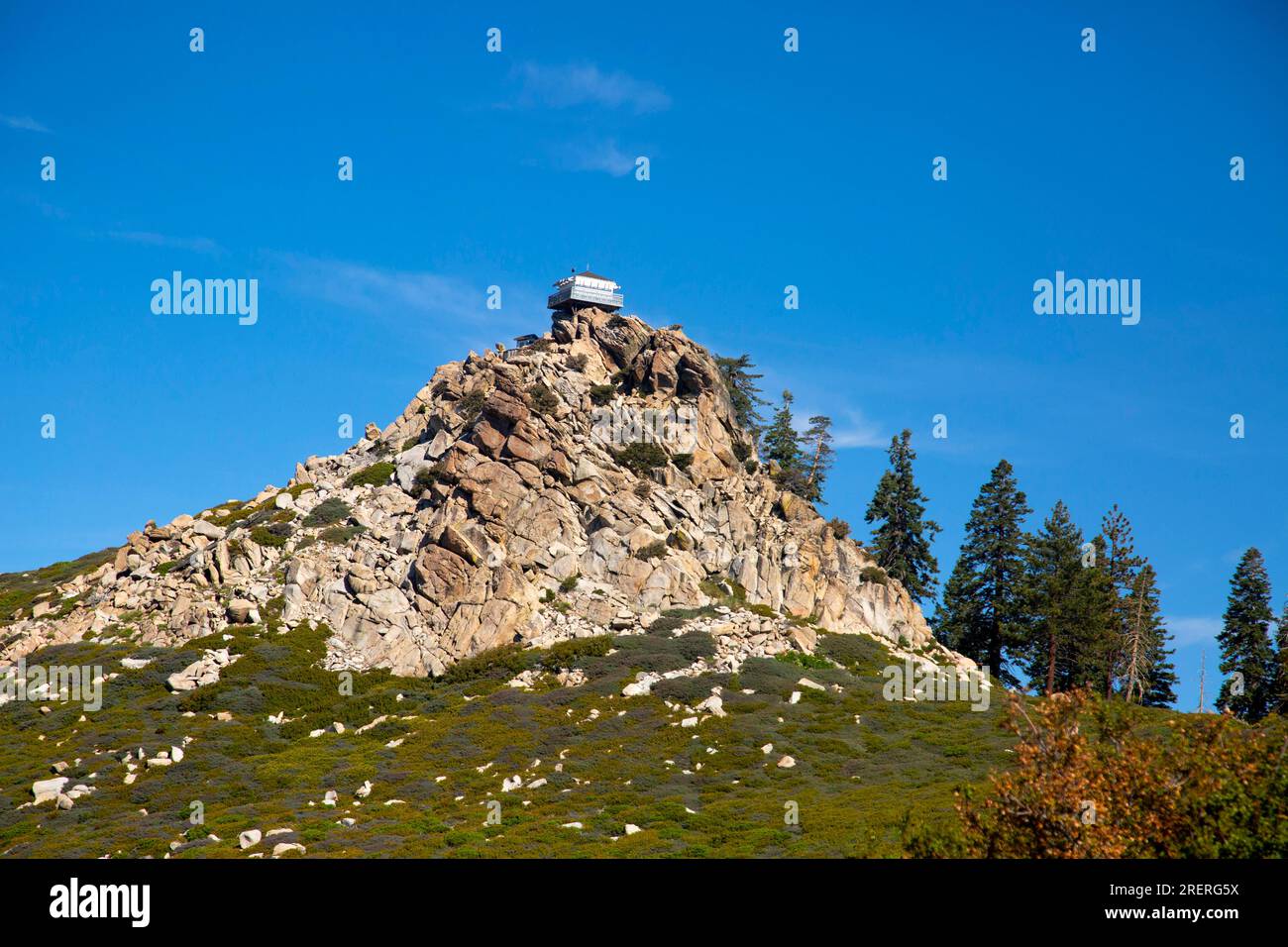 Big Bear City, California, USA. 22nd July, 2023. The lookout tower on ...