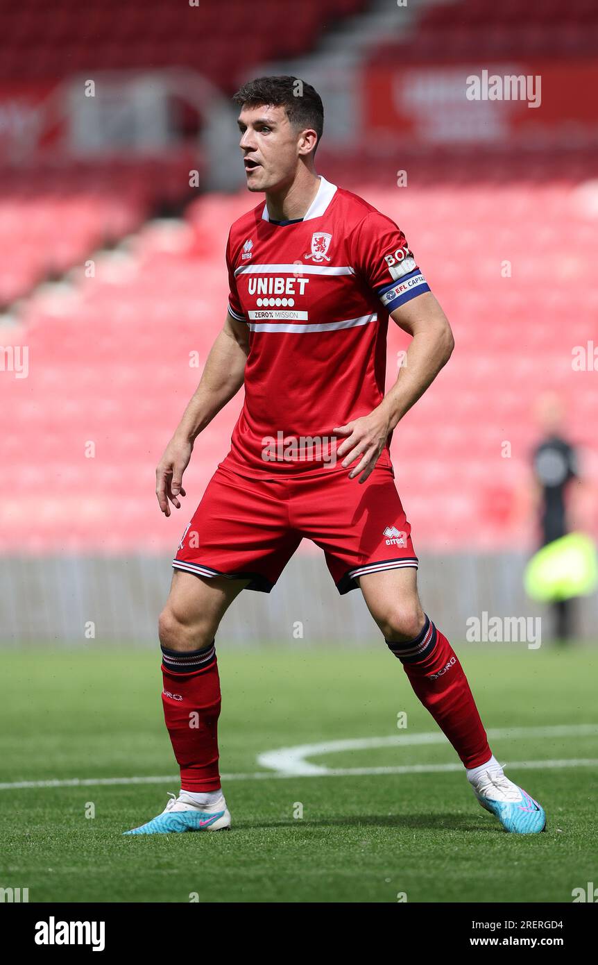 Darragh Lenihan of Middlesbrough in action during the Pre-season ...
