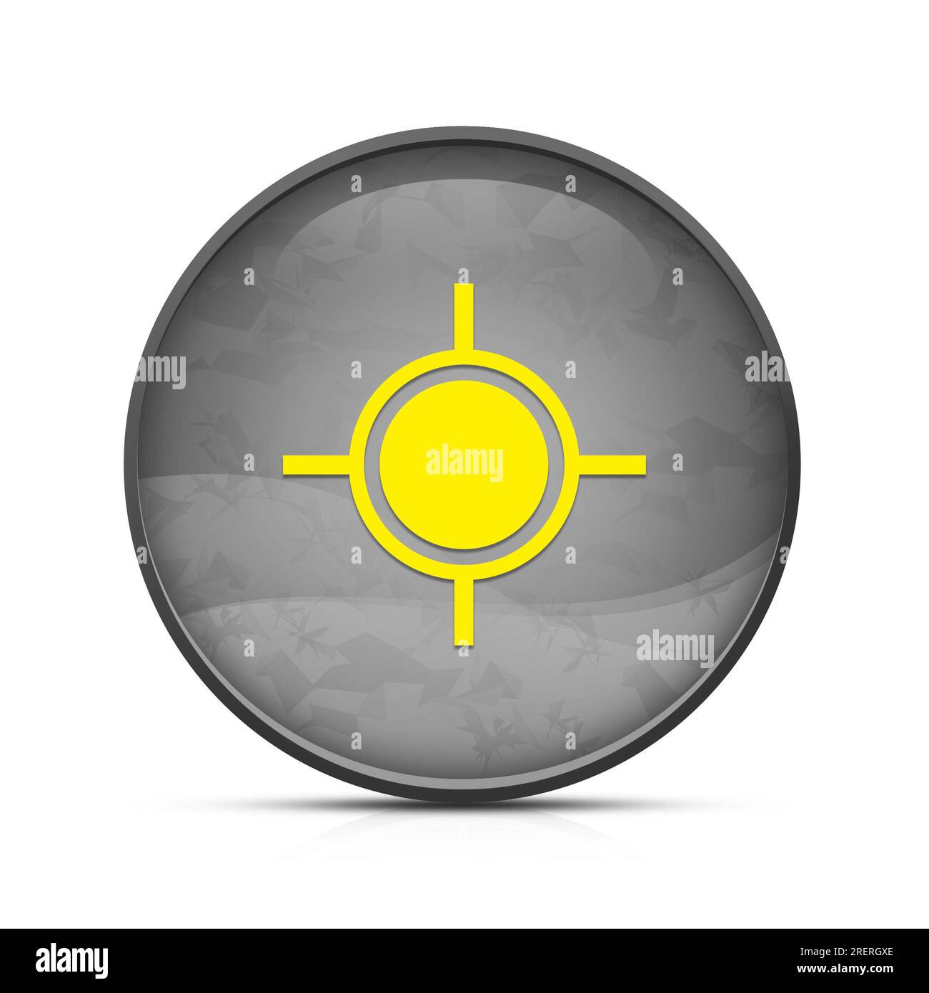 Location icon on classy splash black round button Stock Photo - Alamy