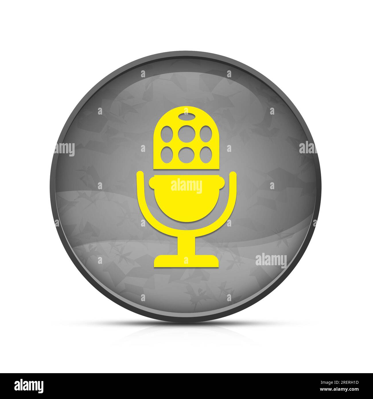 Microphone icon sign round symbol hi-res stock photography and images ...