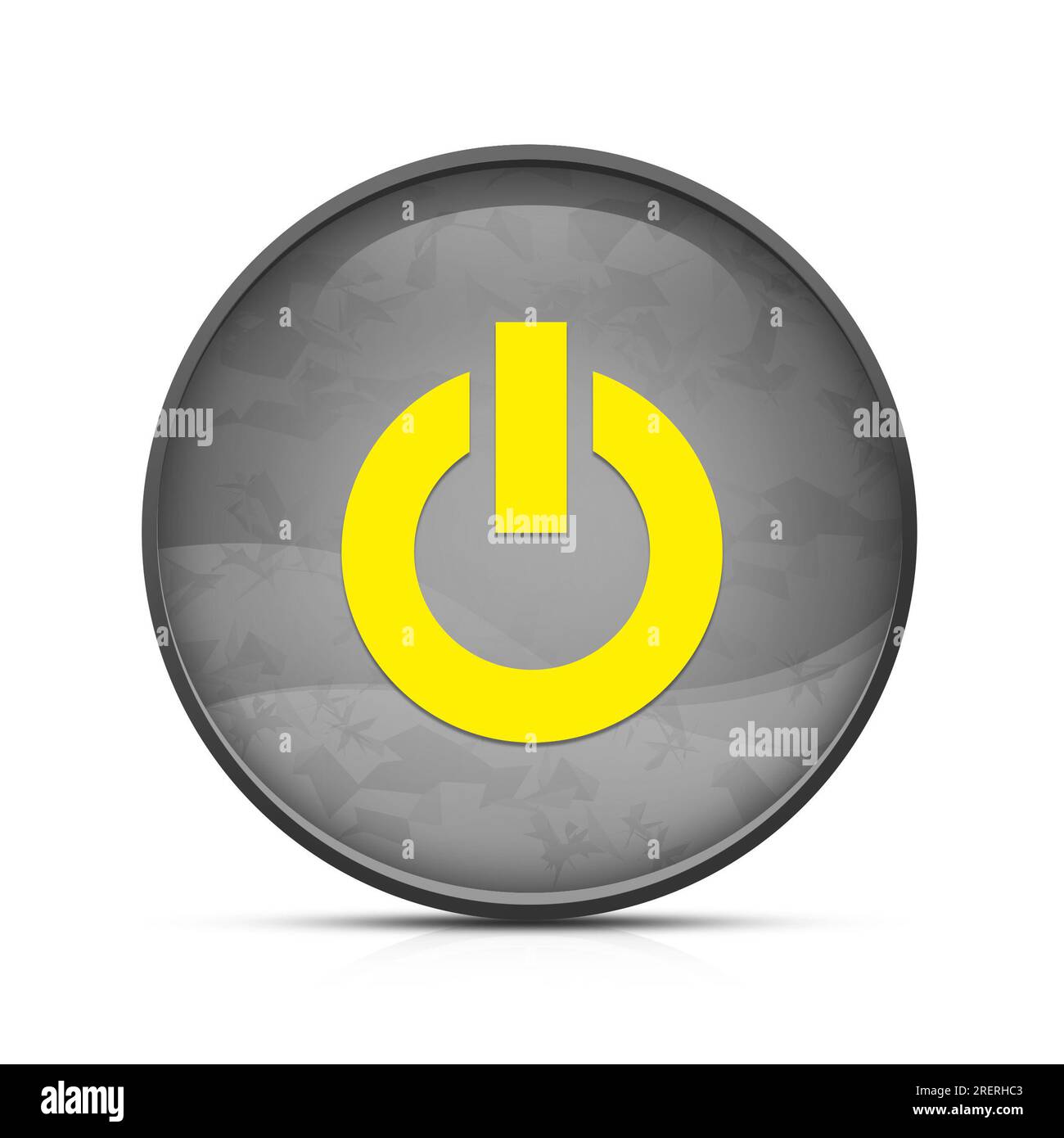 Engine Start icon on classy splash black round button Stock Photo - Alamy