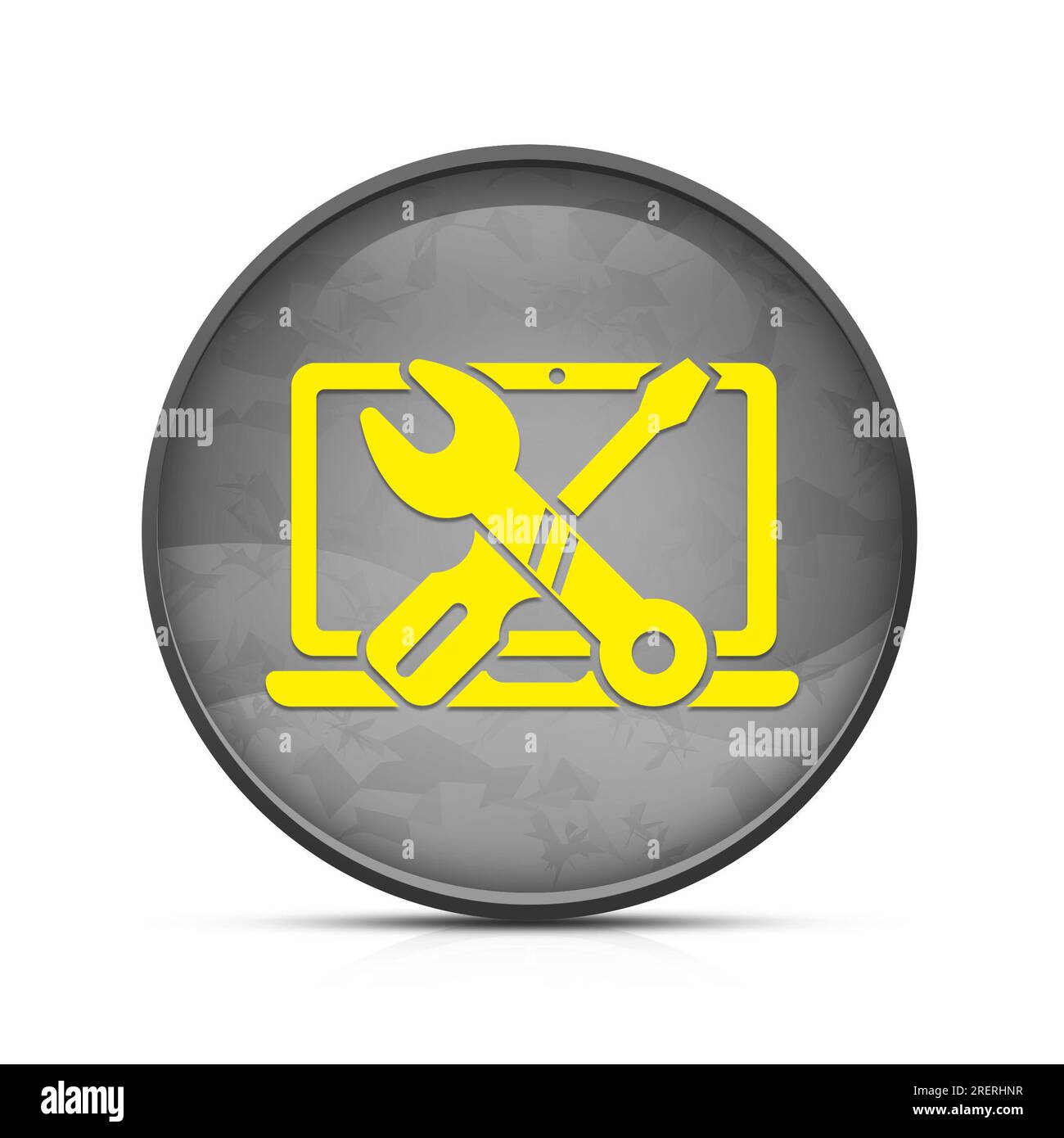 Computer repair flat line hi-res stock photography and images - Alamy