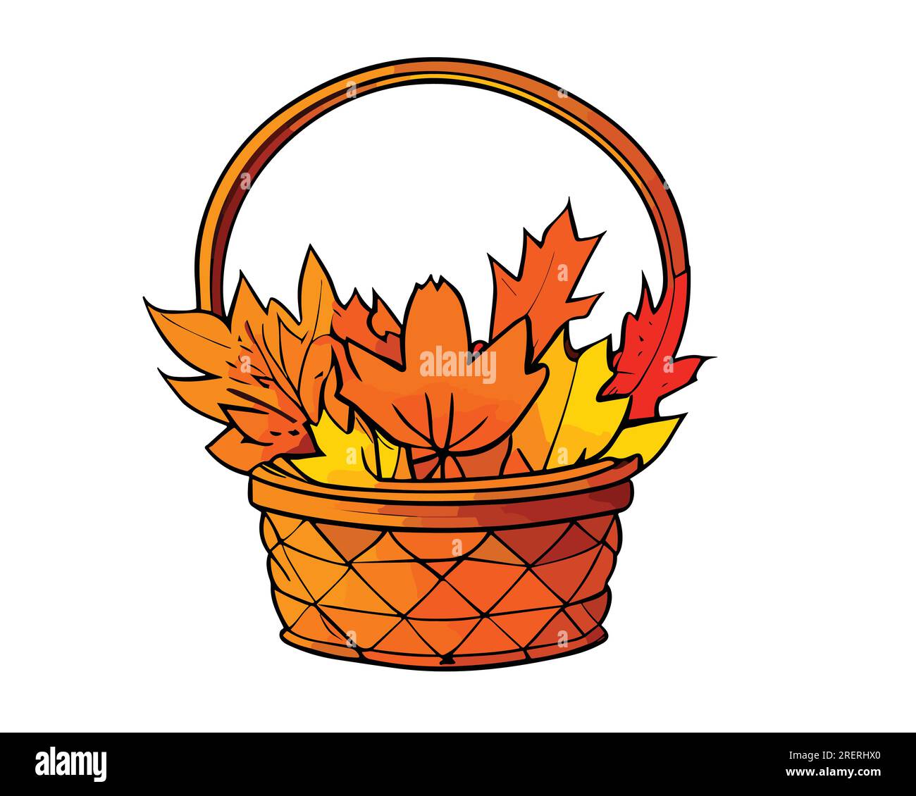 Wicked basket Illustrated vector element Stock Vector Image & Art - Alamy