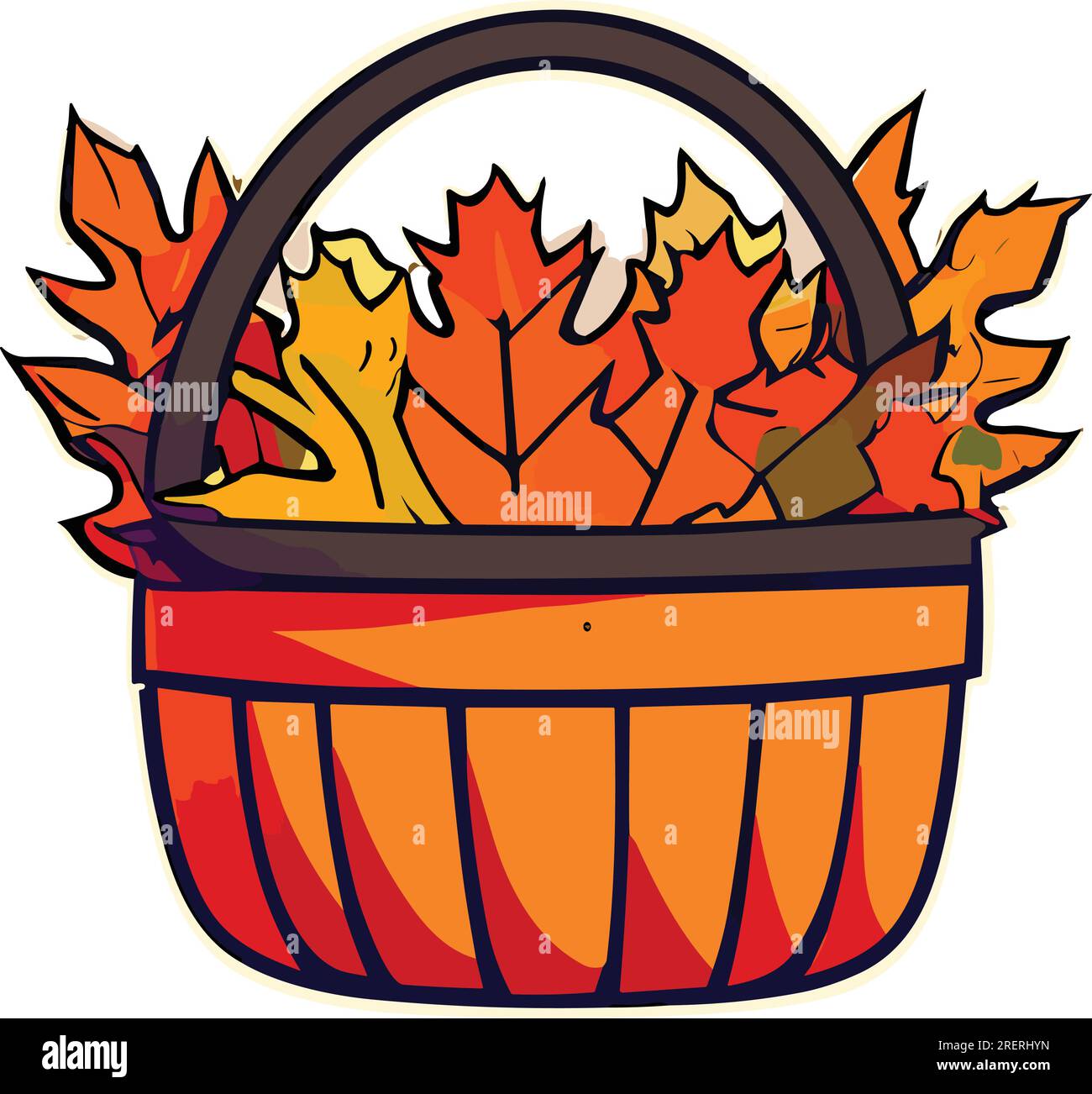 Wicked basket Illustrated vector element Stock Vector Image & Art - Alamy