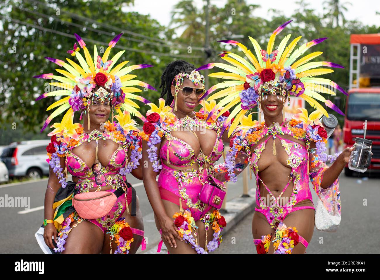 Saint Lucia Carnival 2023; Held on the 17th and 18th of July starting in Groselet into Castries ...
