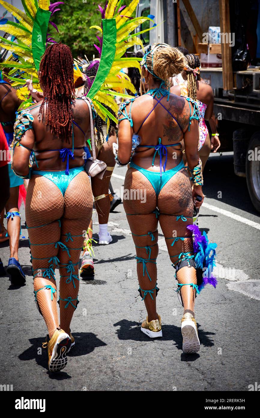 Saint Lucia Carnival 2023; Held on the 17th and 18th of July starting in Groselet into Castries ...