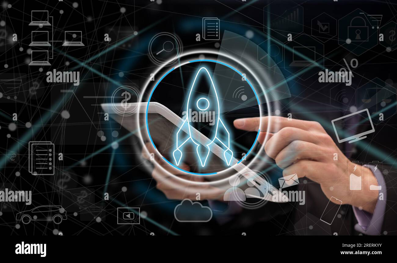 Business start up Venture investment business and development concept ...