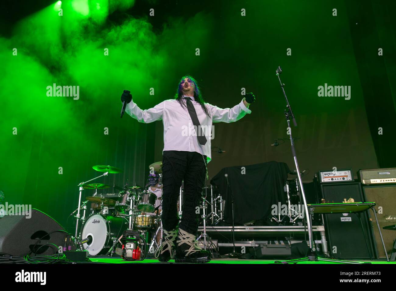 Twin Lakes, USA. 28th July, 2023. Kim Dracula (Samuel Wellings) during ...