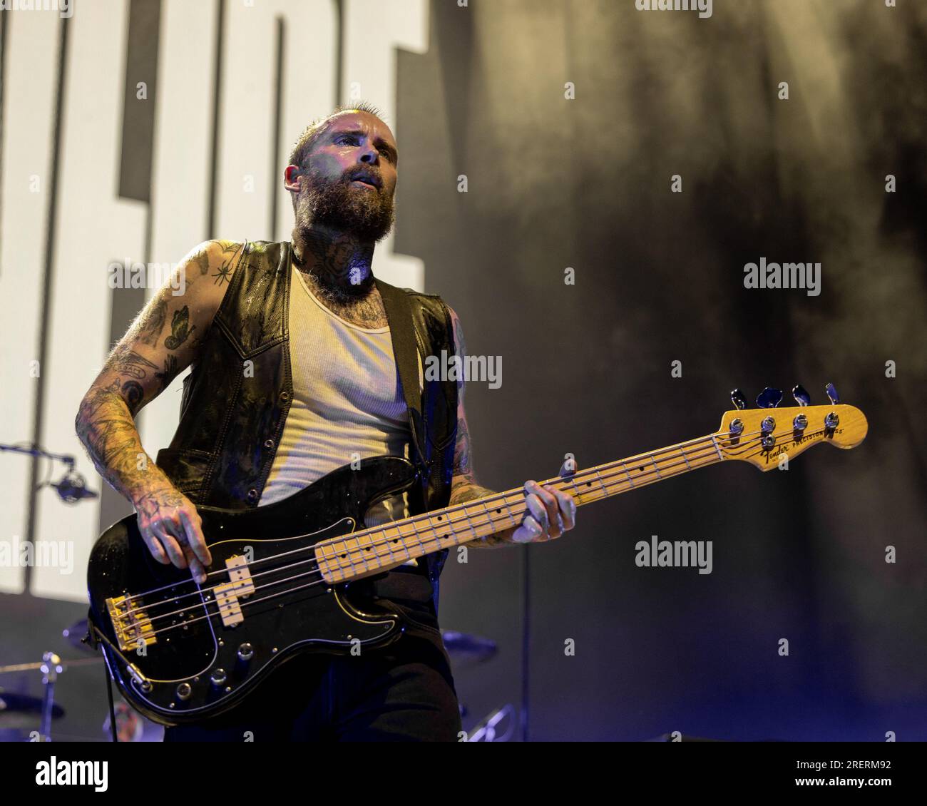Twin Lakes, USA. 28th July, 2023. Chris Steele of Alexisonfire during ...