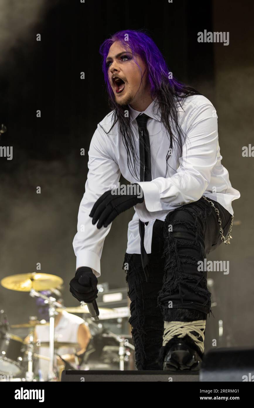 Twin Lakes, USA. 28th July, 2023. Kim Dracula (Samuel Wellings) during ...