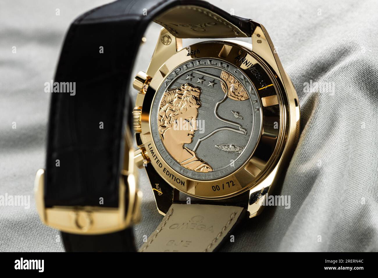 Omega Speedmaster Apollo 17 45th 311.63.42.30.03.001 Stock Photo - Alamy