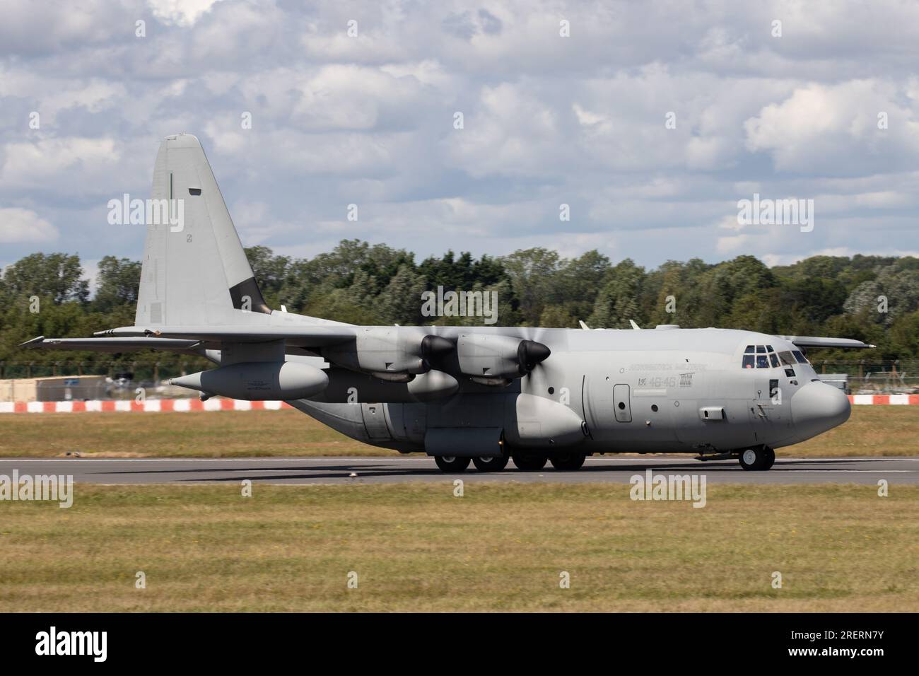 Italian Air Force KC-130J Hercules taxiing ready to depart from Royal ...
