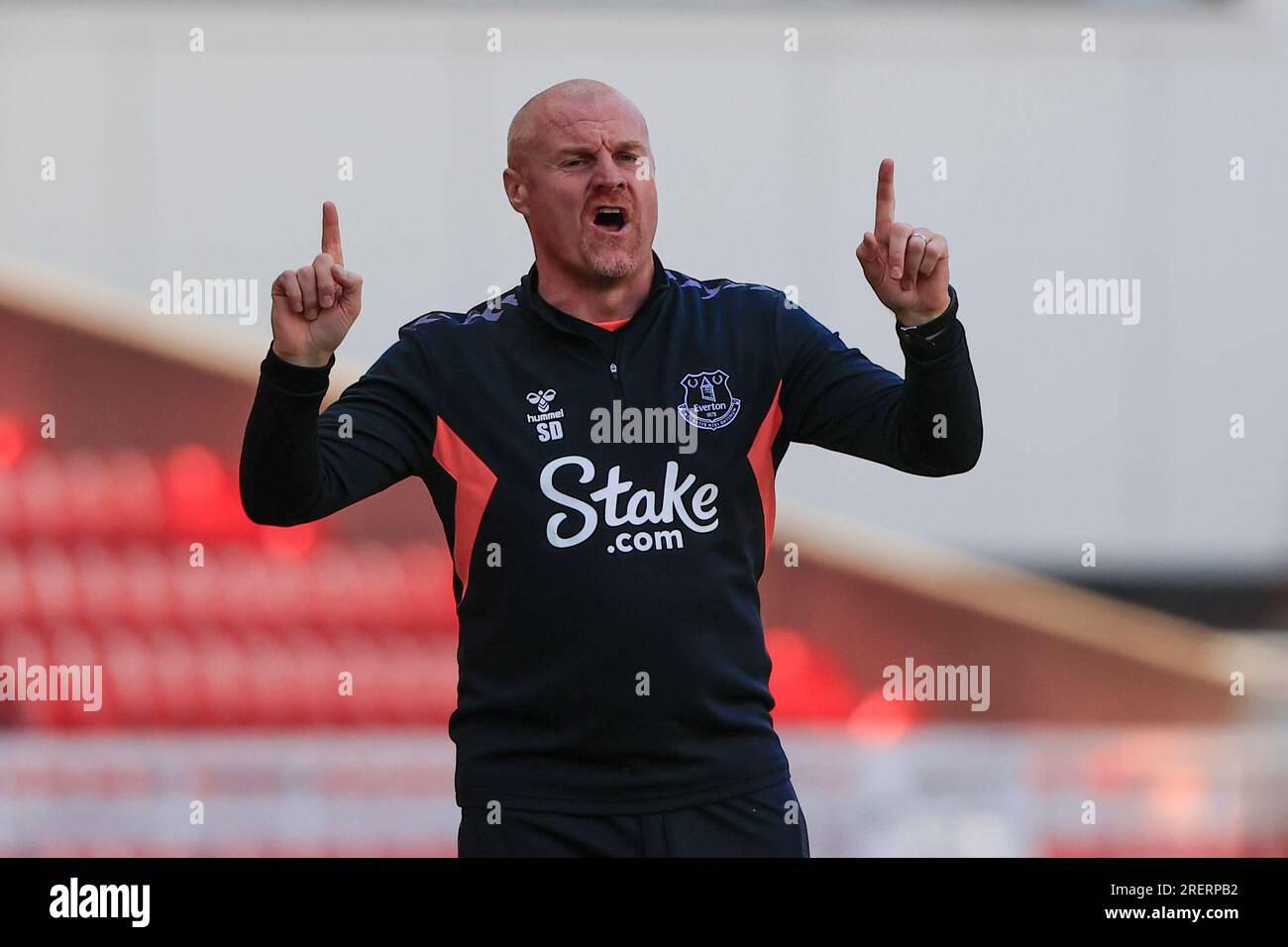 Sean Dyche the Everton manager during the Pre-season friendly match ...