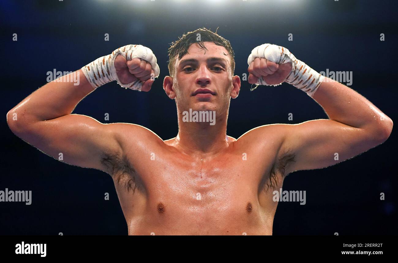 Jim Smith celebratyes victory against Lukasz Barabasz (not pictured) in ...