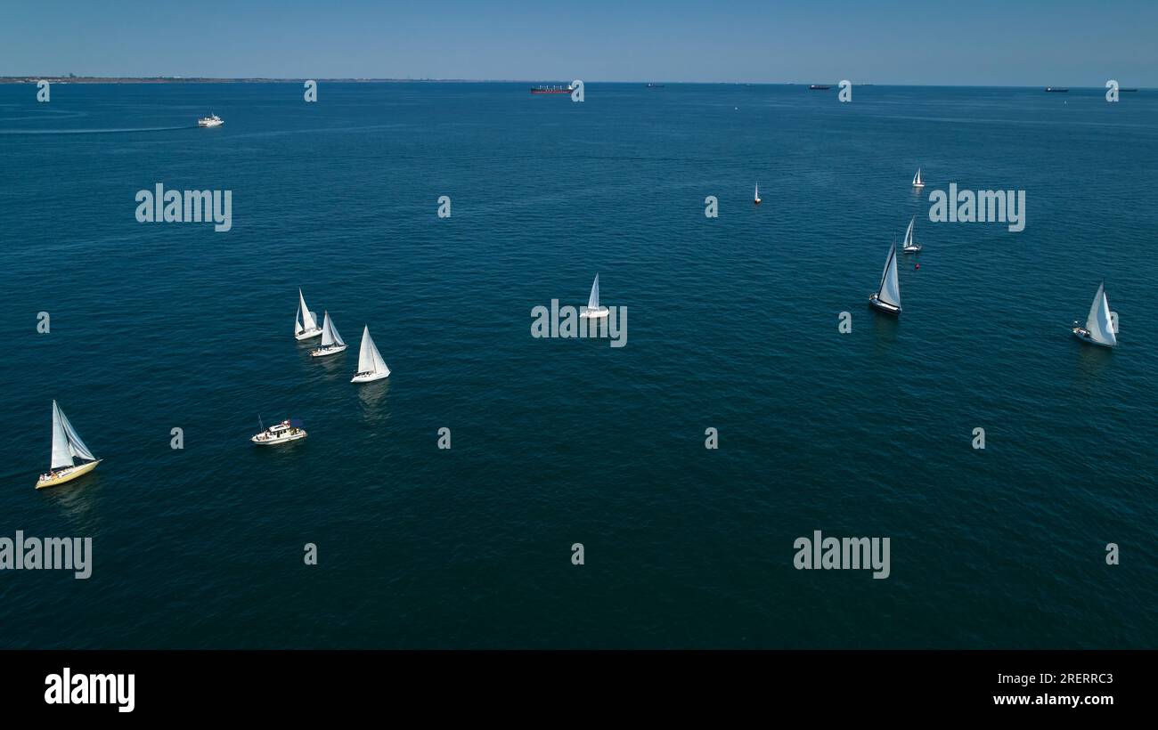 Sailing regatta boat race above hi-res stock photography and images - Alamy