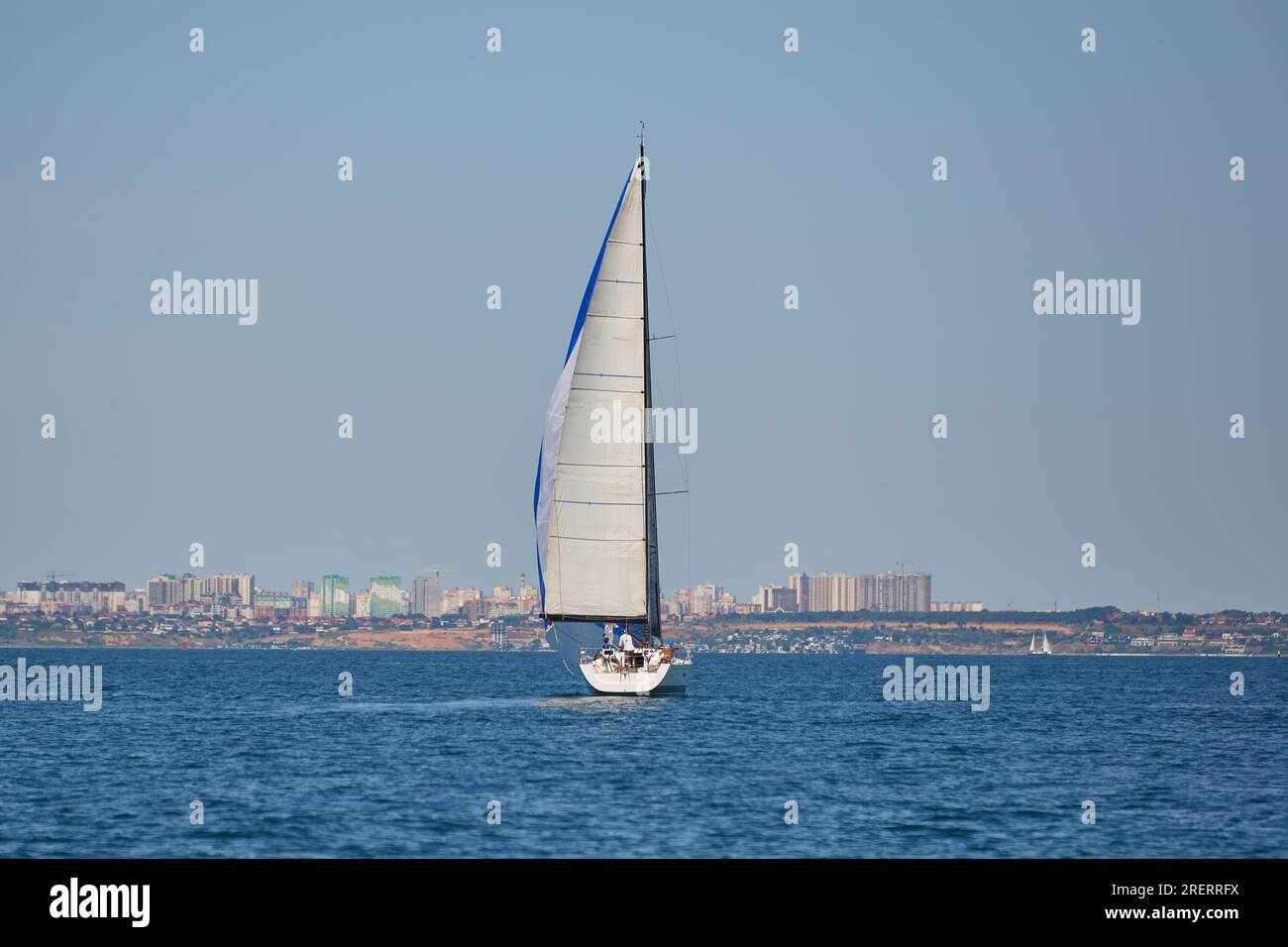 Sailing yacht regatta. Many sailing yachts in a row. sailing yachts ...