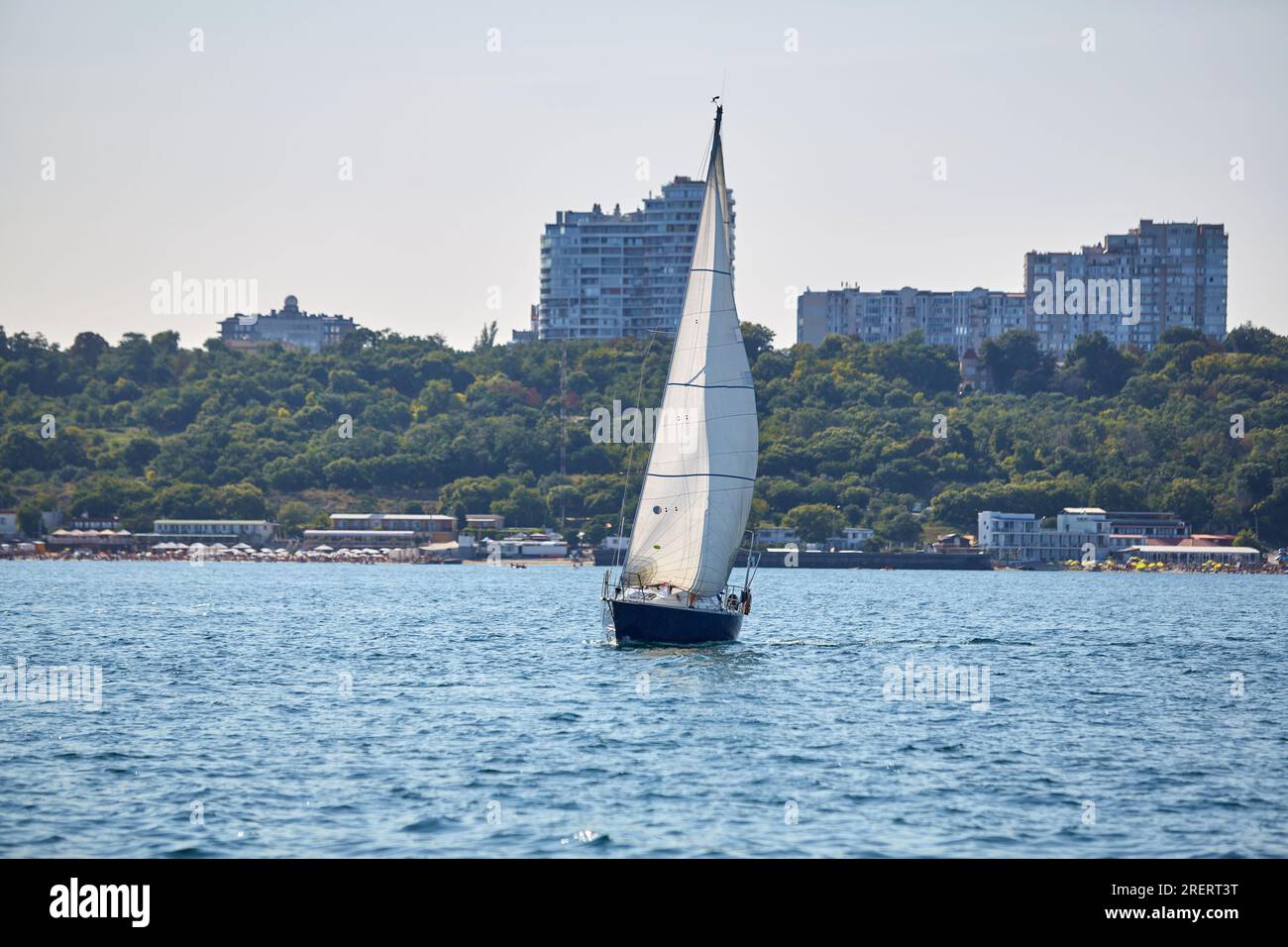 Sailing yacht regatta. Many sailing yachts in a row. sailing yachts ...