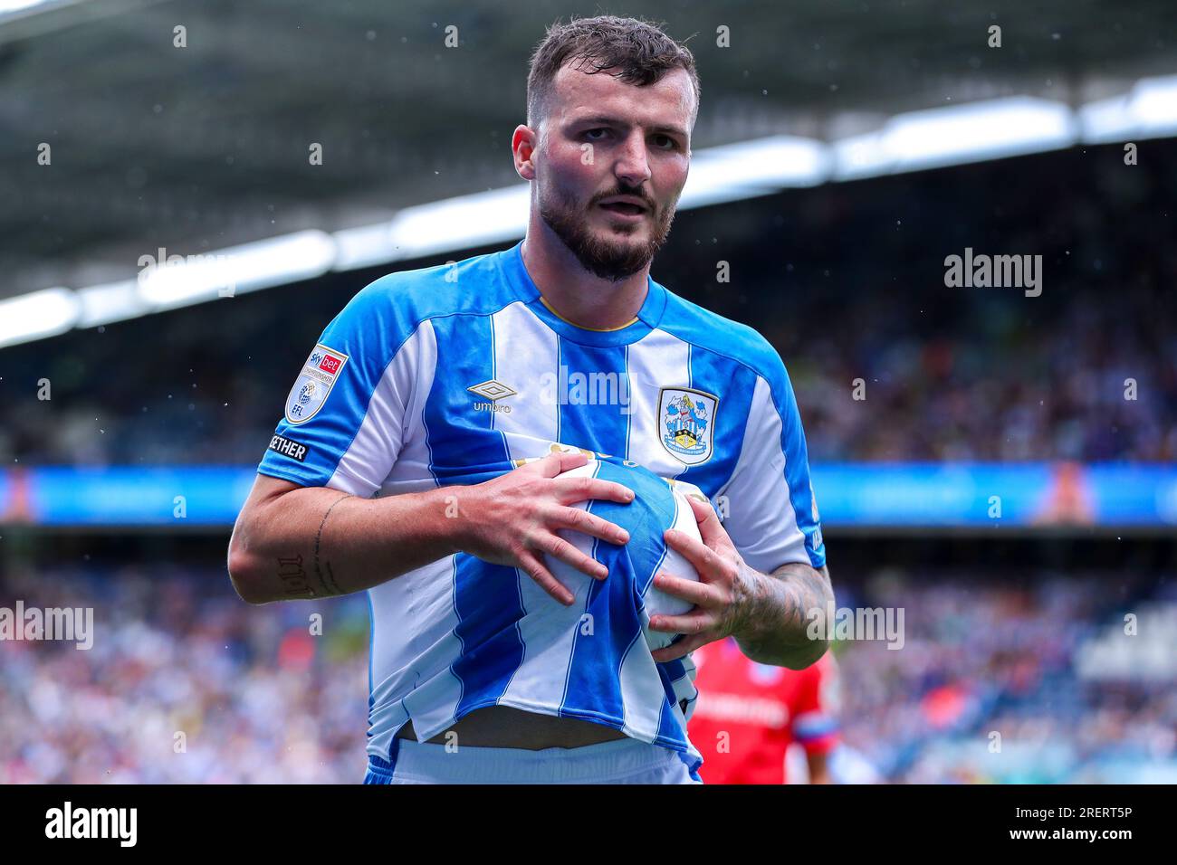 Tom Edwards #16 of Huddersfield Town during the Pre-season friendly ...