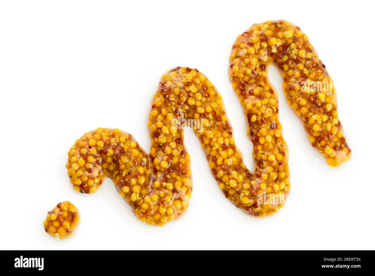 french mustard isolated on white background with full depth of field ...