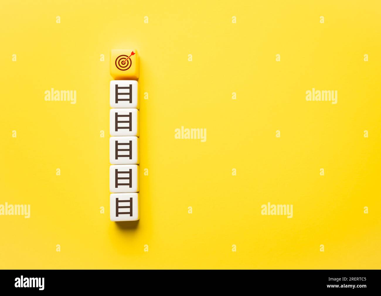 Ladder to reach the goal. Metaphor for achieving a task. Climb to ...