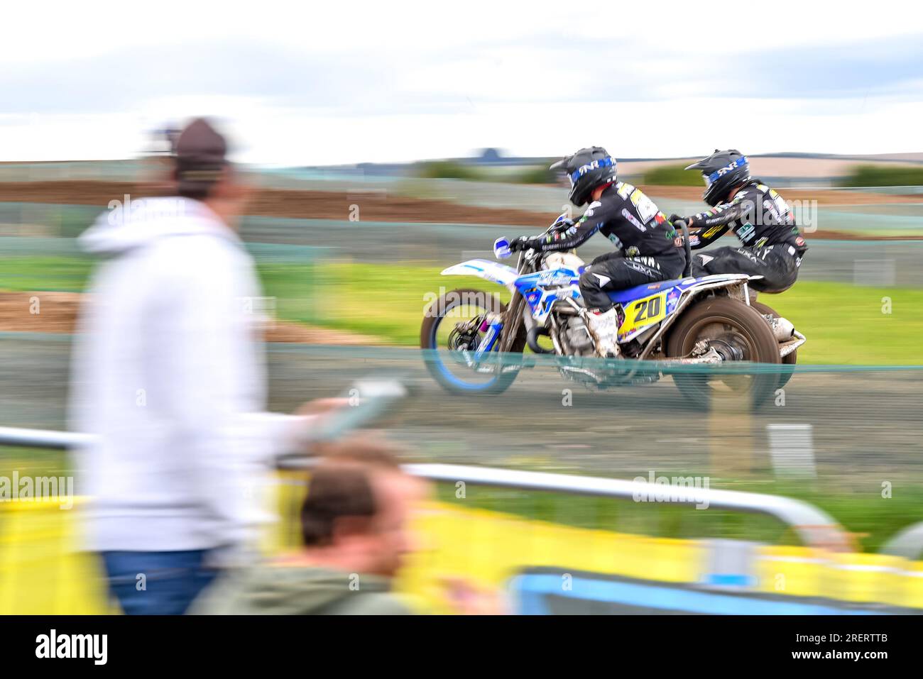 Salisbury, UK. 29th July, 2023. Adrian PETER and Joel HOFFMANN during ...