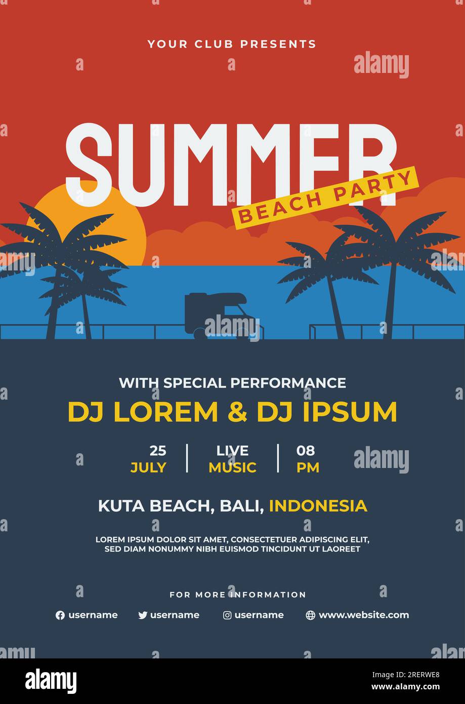 Outdoor night music party Stock Vector Images - Alamy