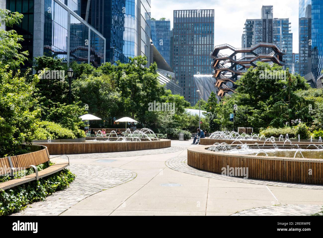 Bella Abzug Park is located in Hudson Yards on the west side of ...