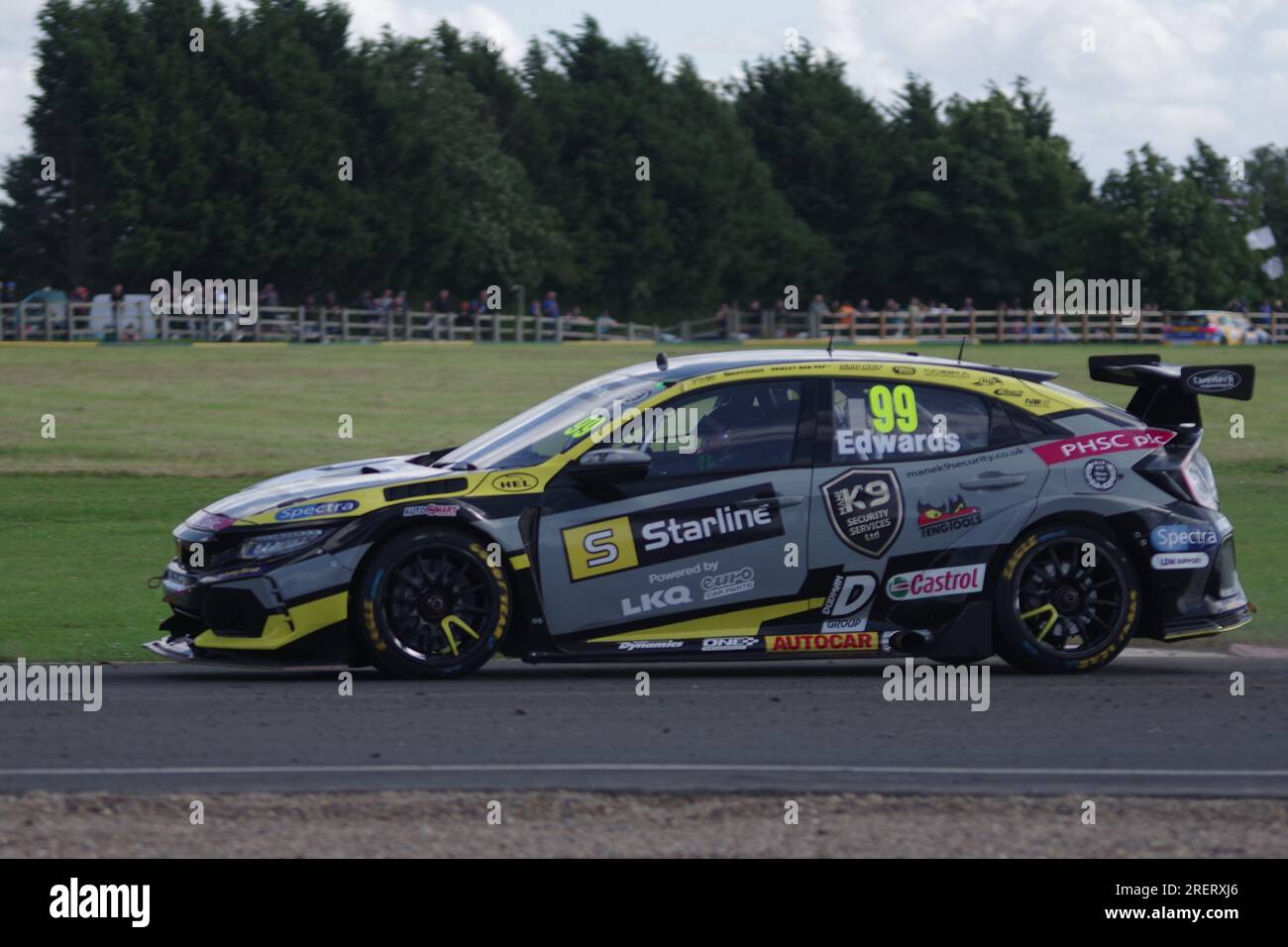 Dalton on Tees, 29 July 2023. Jade Edwards driving a Honda Civic Type R ...