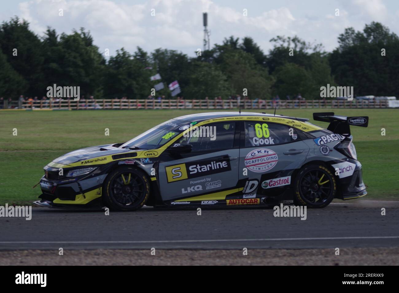 Dalton on Tees, 29 July 2023. Josh Cook driving a Honda Civic Type R ...