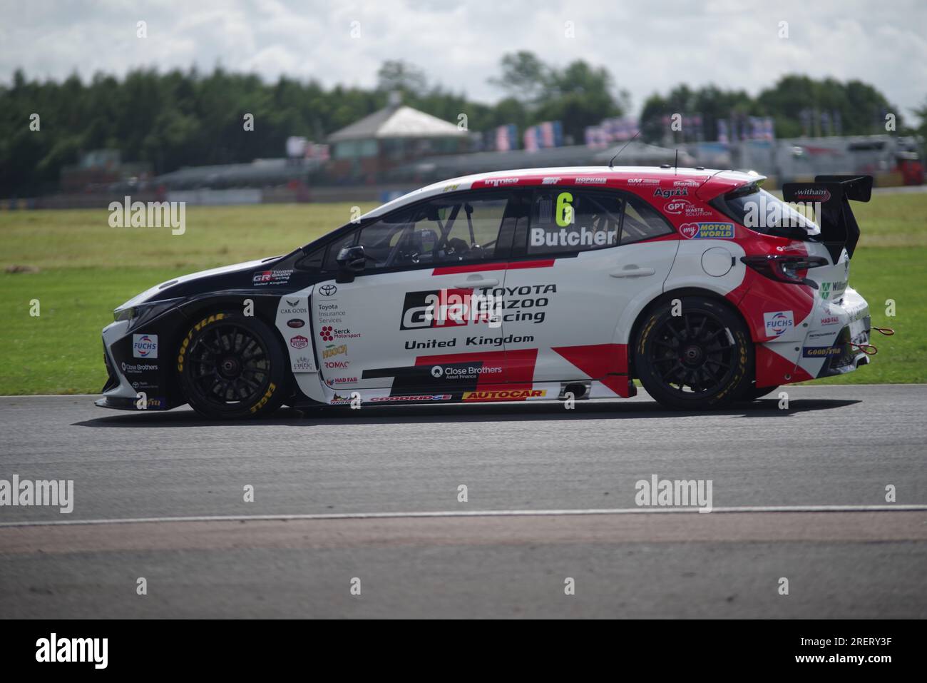 Dalton on Tees, 29 July 2023. Rory Butcher driving a Toyota Corolla GR ...