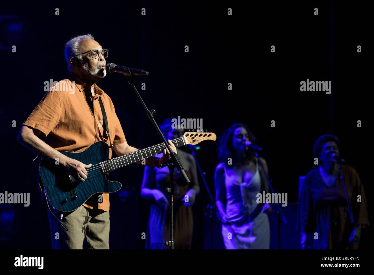 Gilberto gil the legendary brazilian singer hi-res stock photography ...